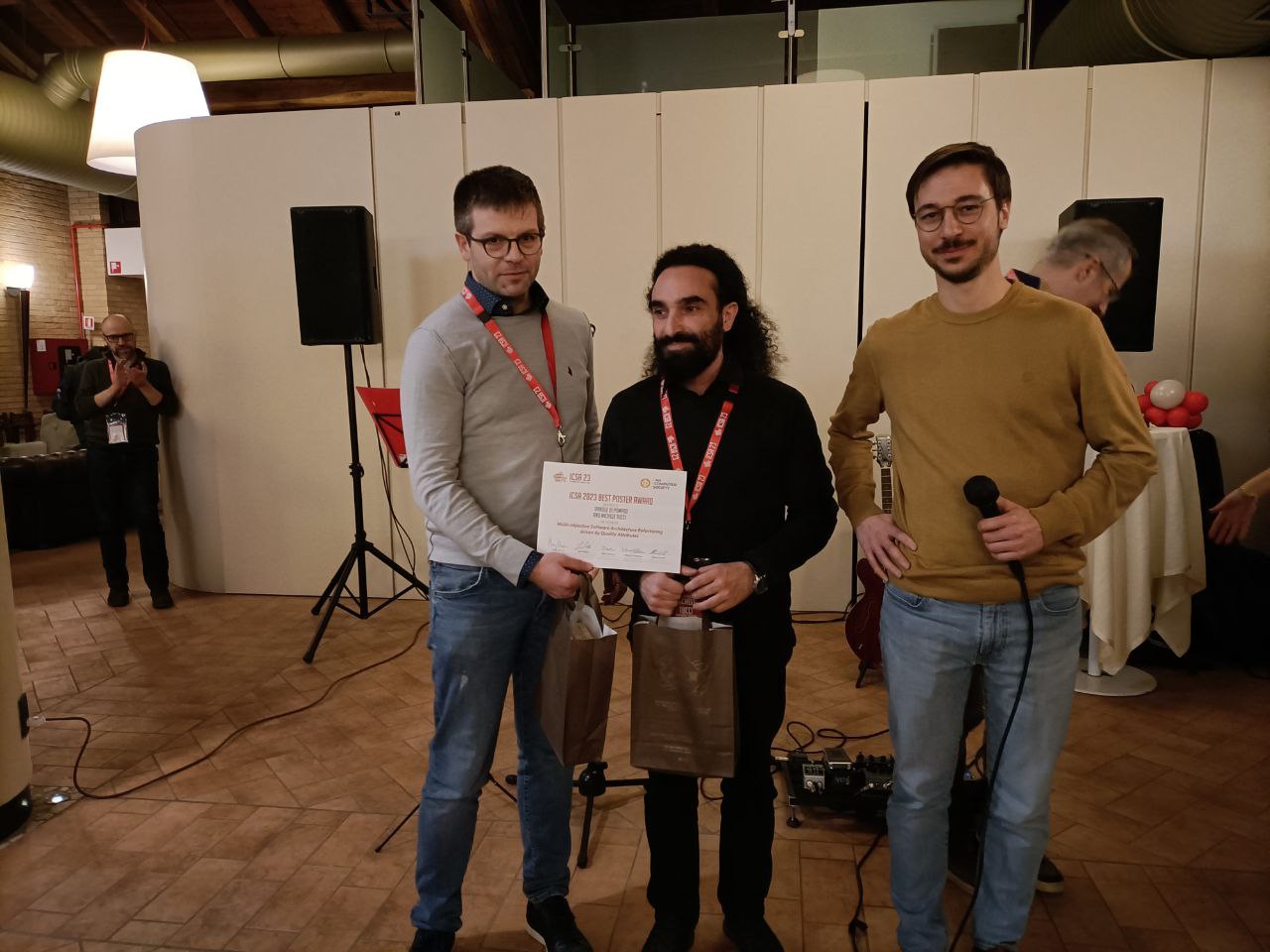 Daniele Di Pompeo and Michele Tucci won the Best Poster Award at ICSA ...